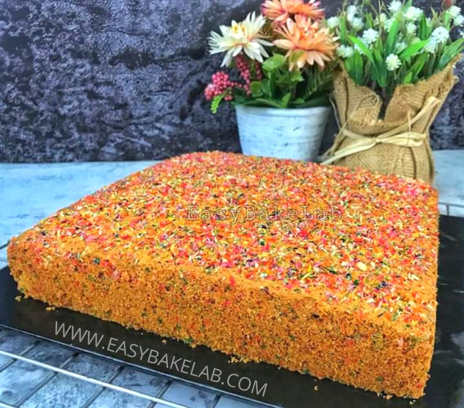 Kek Hujan Panas #CaraCikDyg | EasyBakeLab