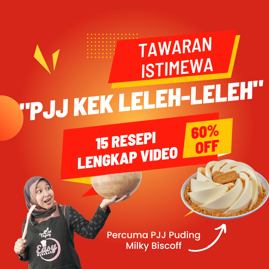 15 Resepi Kek Leleh-Leleh (C) | EasyBakeLab