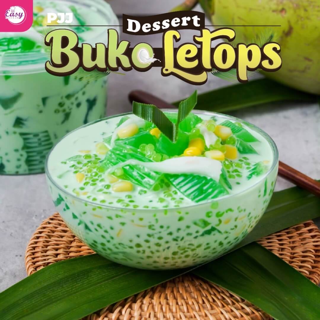 Kelas Online Desset Buko Letops (10 Resepi) | EasyBakeLab